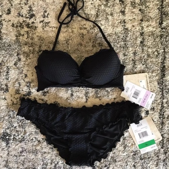 Coco Rave | Swim | New Scrunch Back Bikini Black | Poshmark